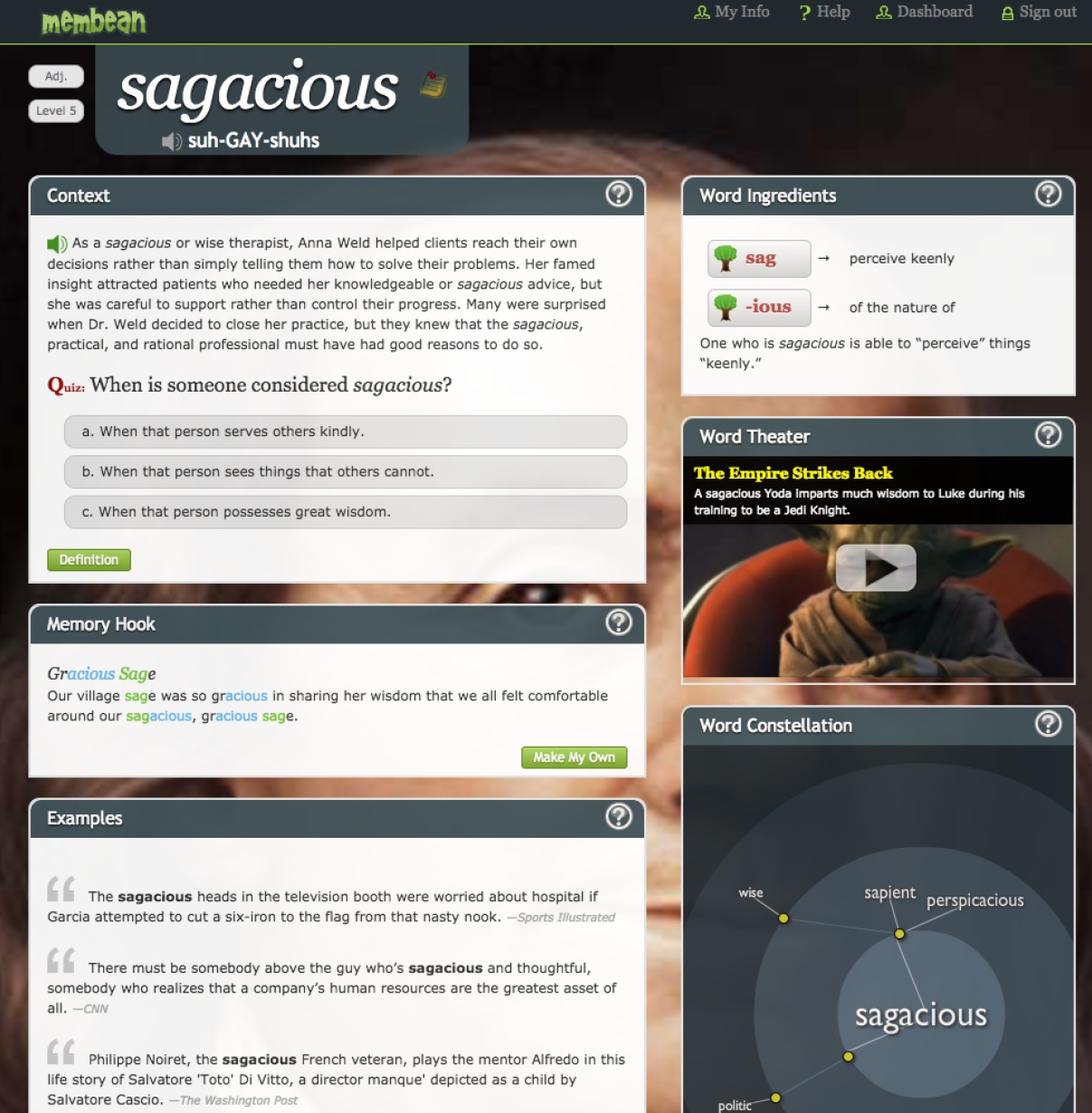 记单词神器Membean记忆魔豆 – 伙伴英语